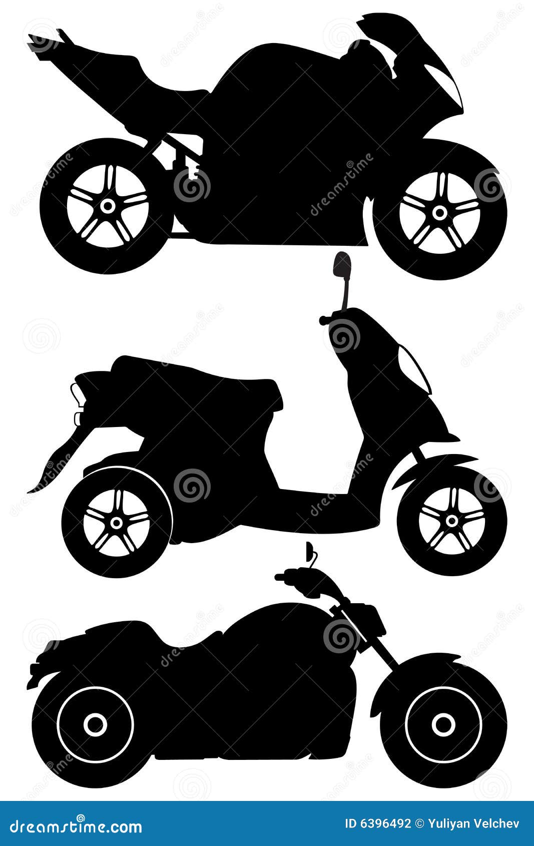Motorcycles Set Vector Emblems, Labels Or Badges | CartoonDealer.com ...