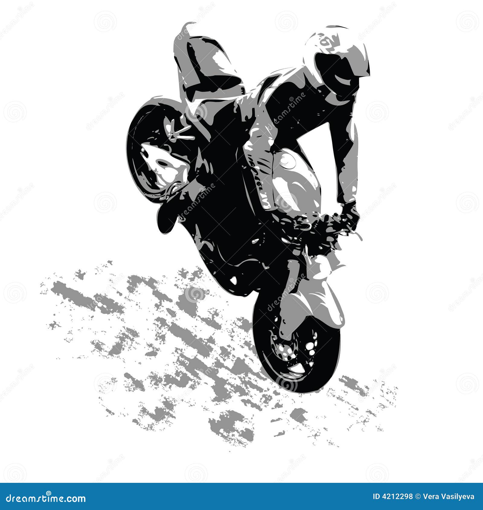 Motorcyclist Vector Illustration | CartoonDealer.com #84689660