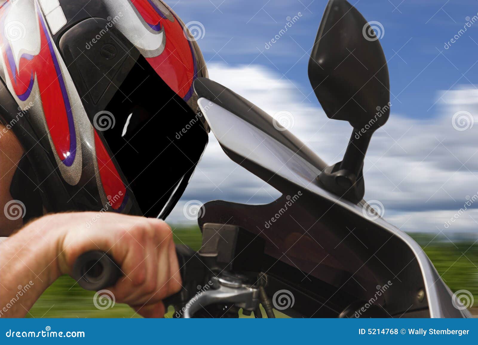 Motorcyclist. stock photo. Image of blue, speed, gray - 5214768