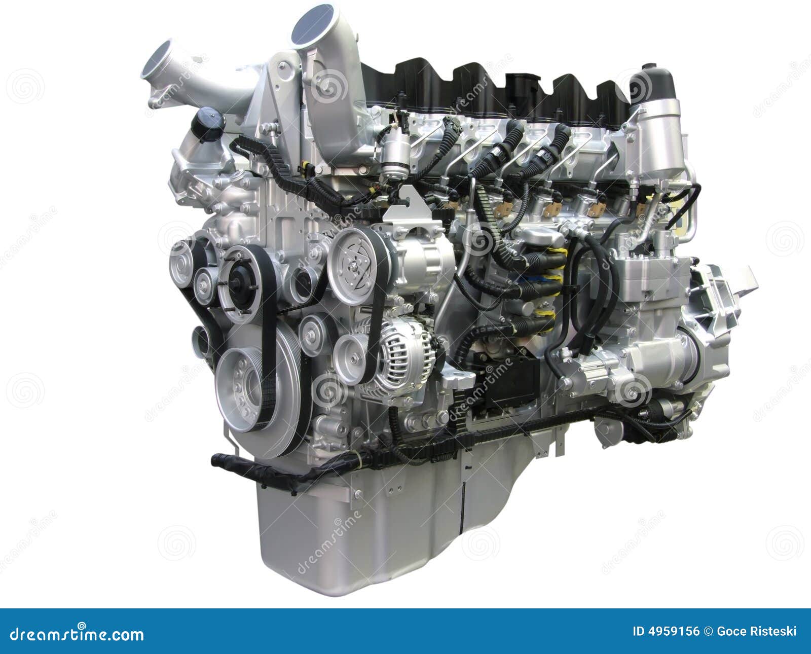 Motore del camion fotografia stock. Immagine di azionamento - 4959156