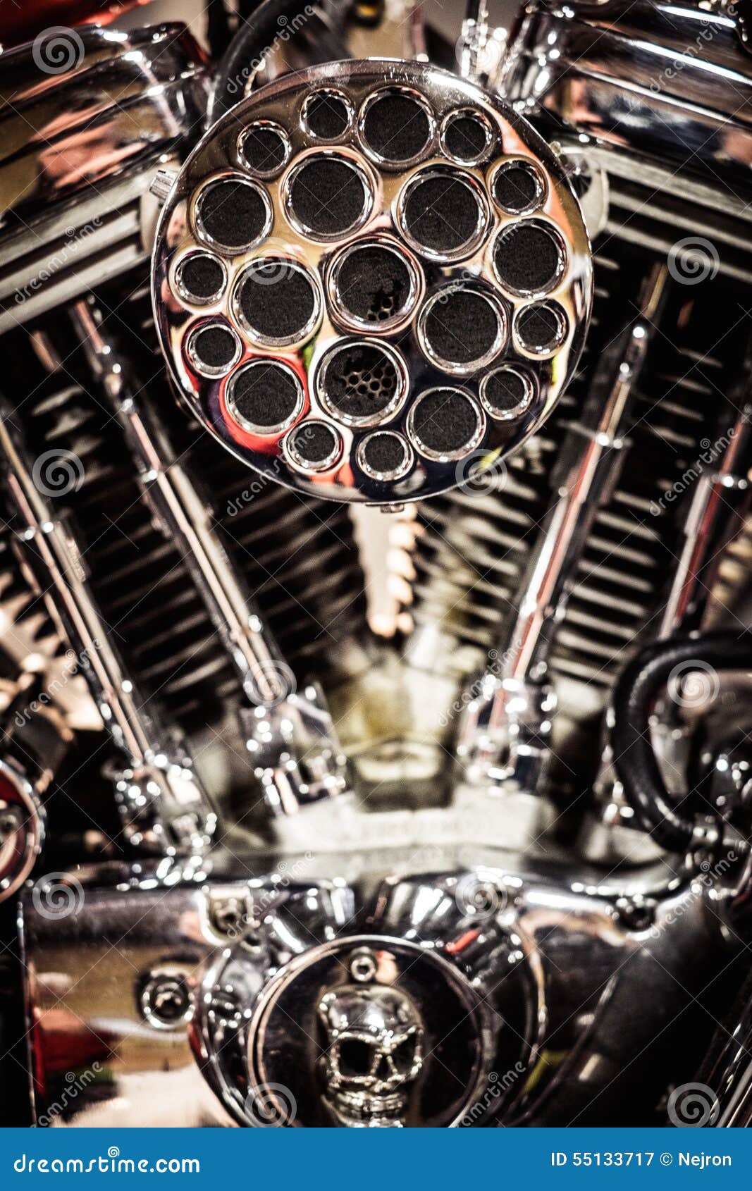 Motore del motociclo immagine stock. Immagine di motociclo - 55133717