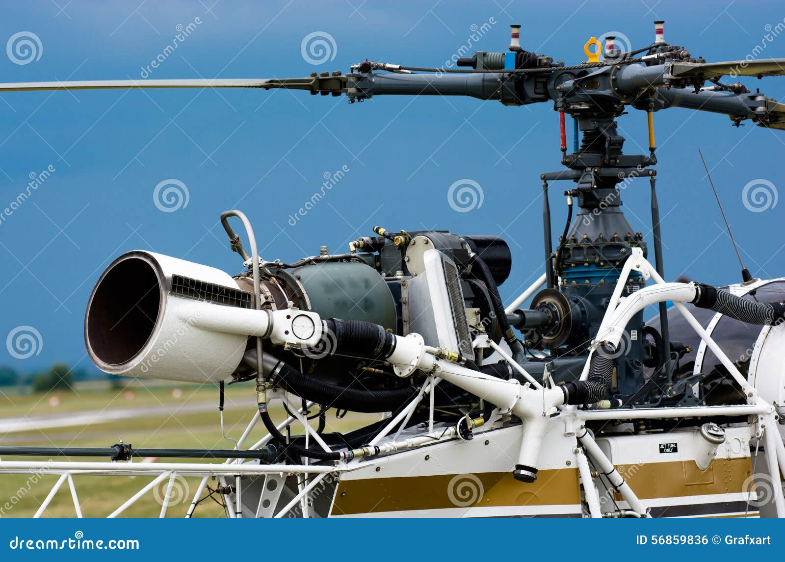 Motore E Rotore Dell'elicottero Fotografia Stock - Immagine di rotore ...