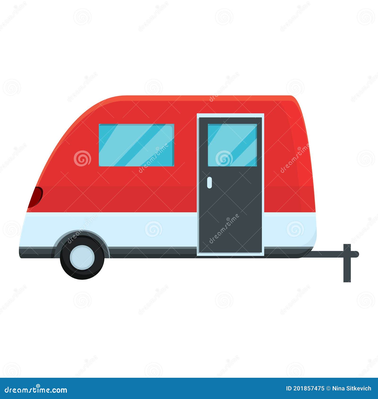 Motorhome Adventure Icon, Cartoon Style Stock Vector - Illustration of ...
