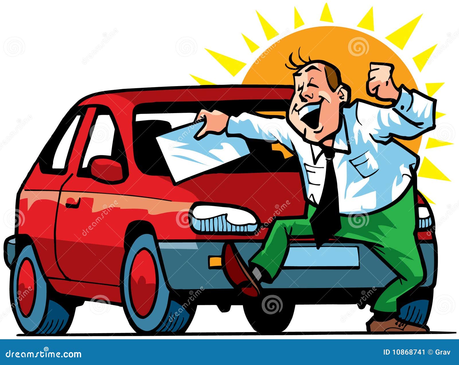 Motorist stock illustration. Illustration of wheel, motor - 10868741