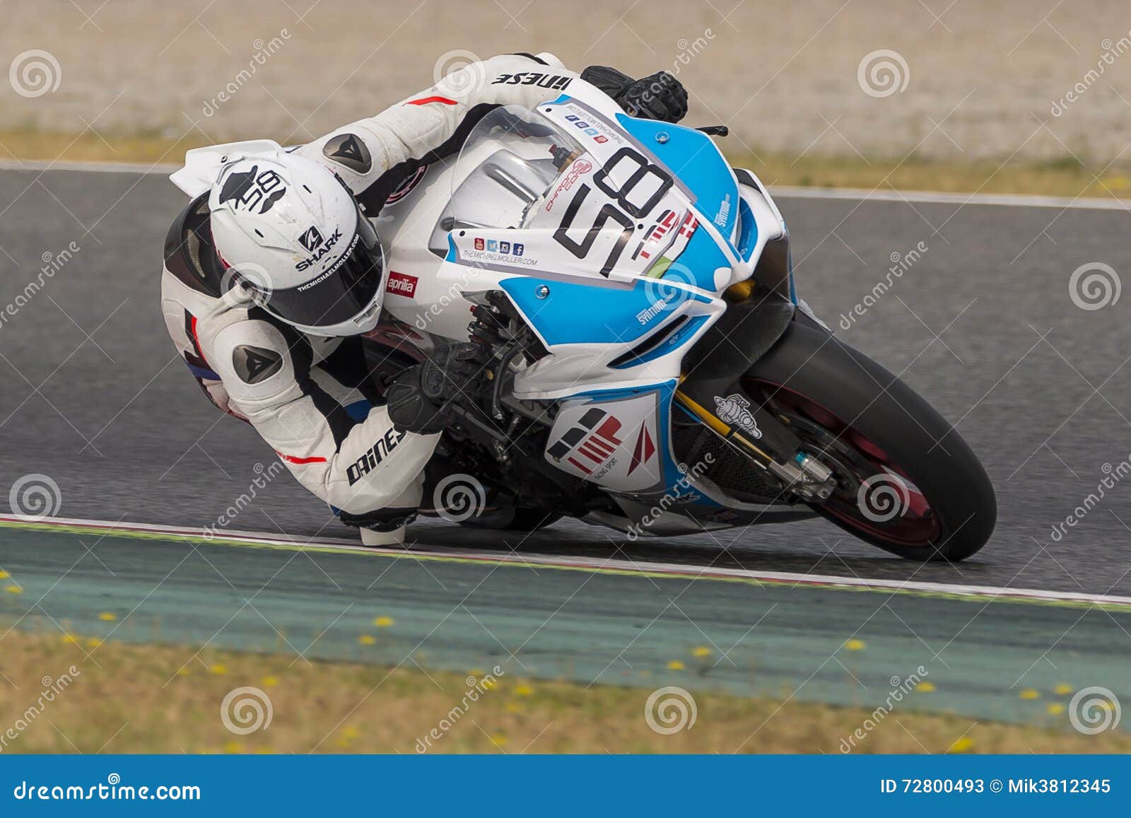 Motorista Michael Moller Equipe De Chronos Foto de Stock Editorial ...