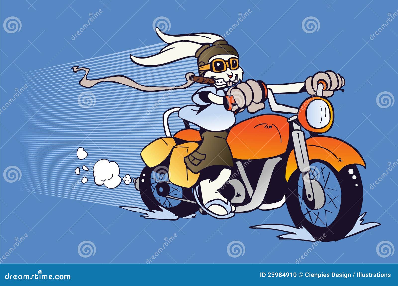 Motorized Cartoon Easter Bunny Stock Vector - Illustration of animal ...