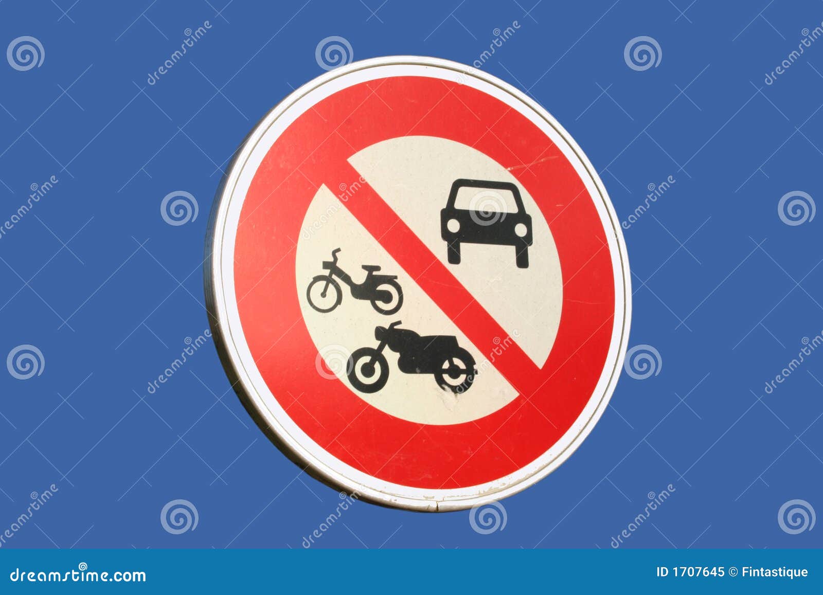 Motorized Vehicles Prohibited Sign Stock Image - Image of circle ...