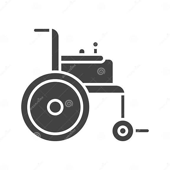 Motorized Wheelchair Icon Vector Image. Stock Vector - Illustration of ...
