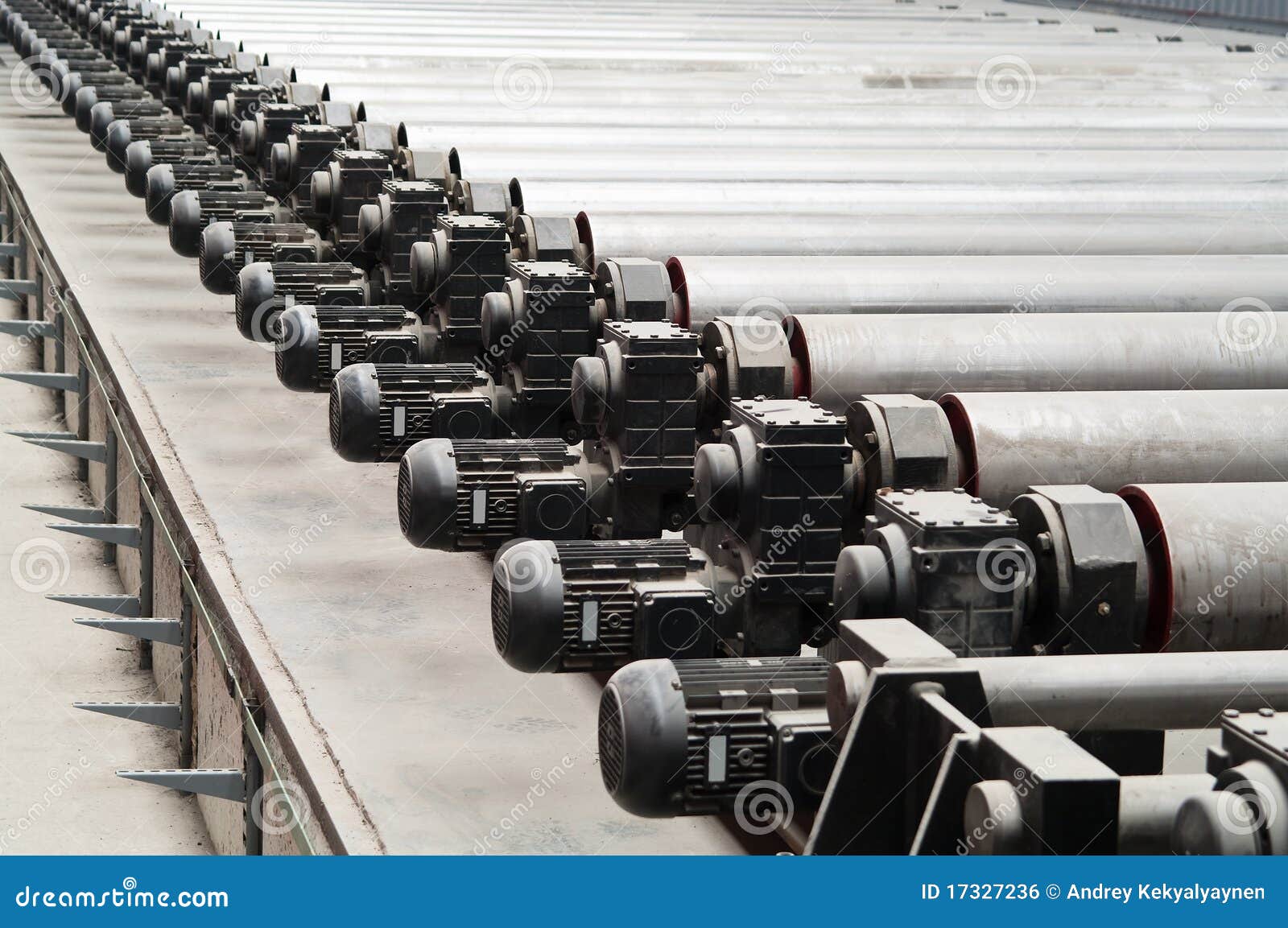 Motors of Rolling Mill in Factory Stock Photo - Image of conveyor ...