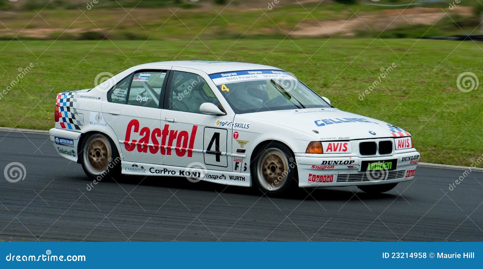 Motorsport BMW E34 5351 editorial stock photo. Image of group - 23214958