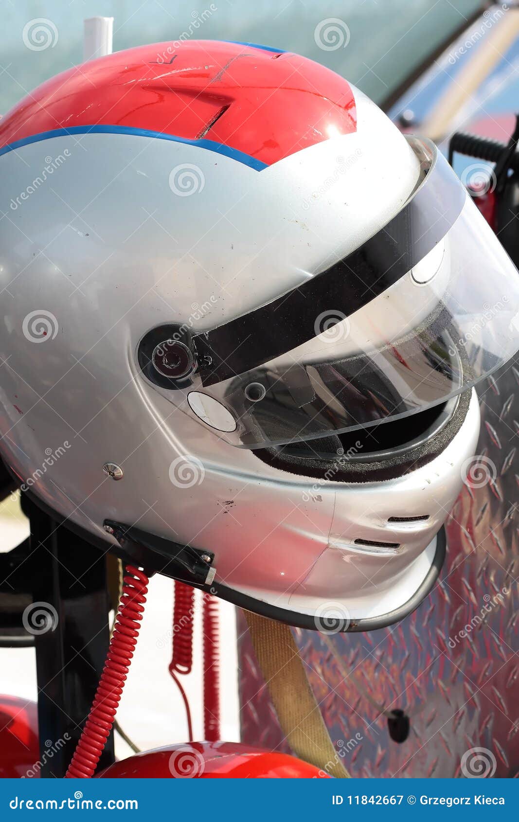 Motorsports racing helmet stock image. Image of vertical - 11842667