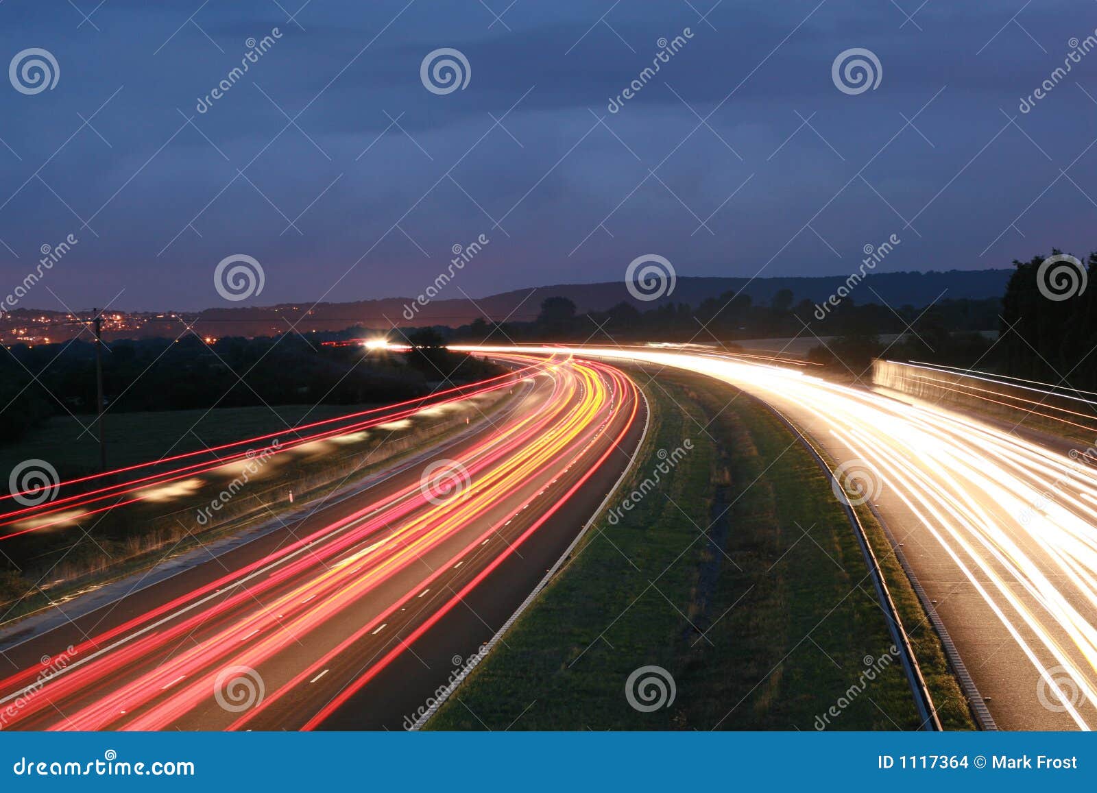 Motorway stock photo. Image of night, motorway, exposure - 1117364