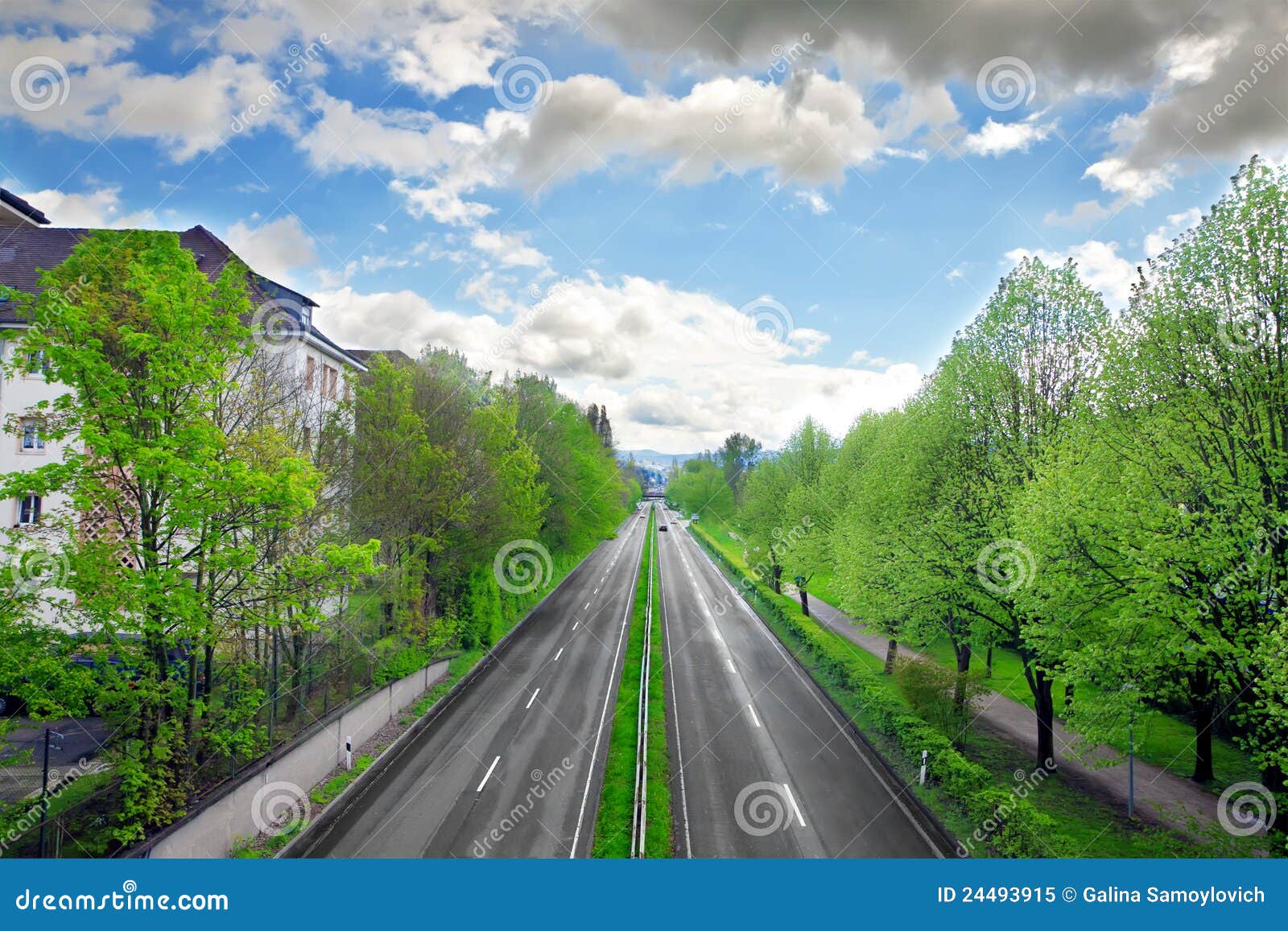 Motorway stock image. Image of barrier, highway, hard - 24493915
