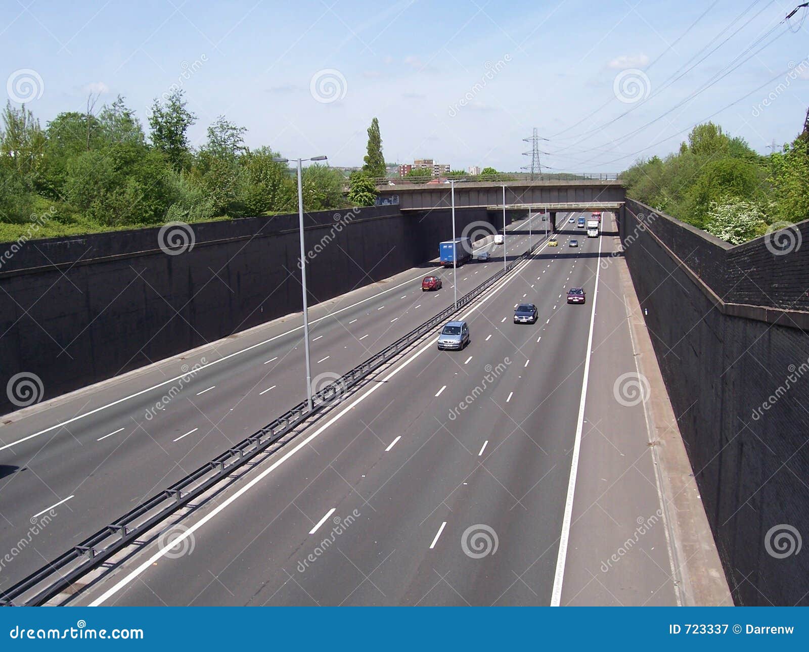 Motorway stock image. Image of drive, cars, road, freeway - 723337