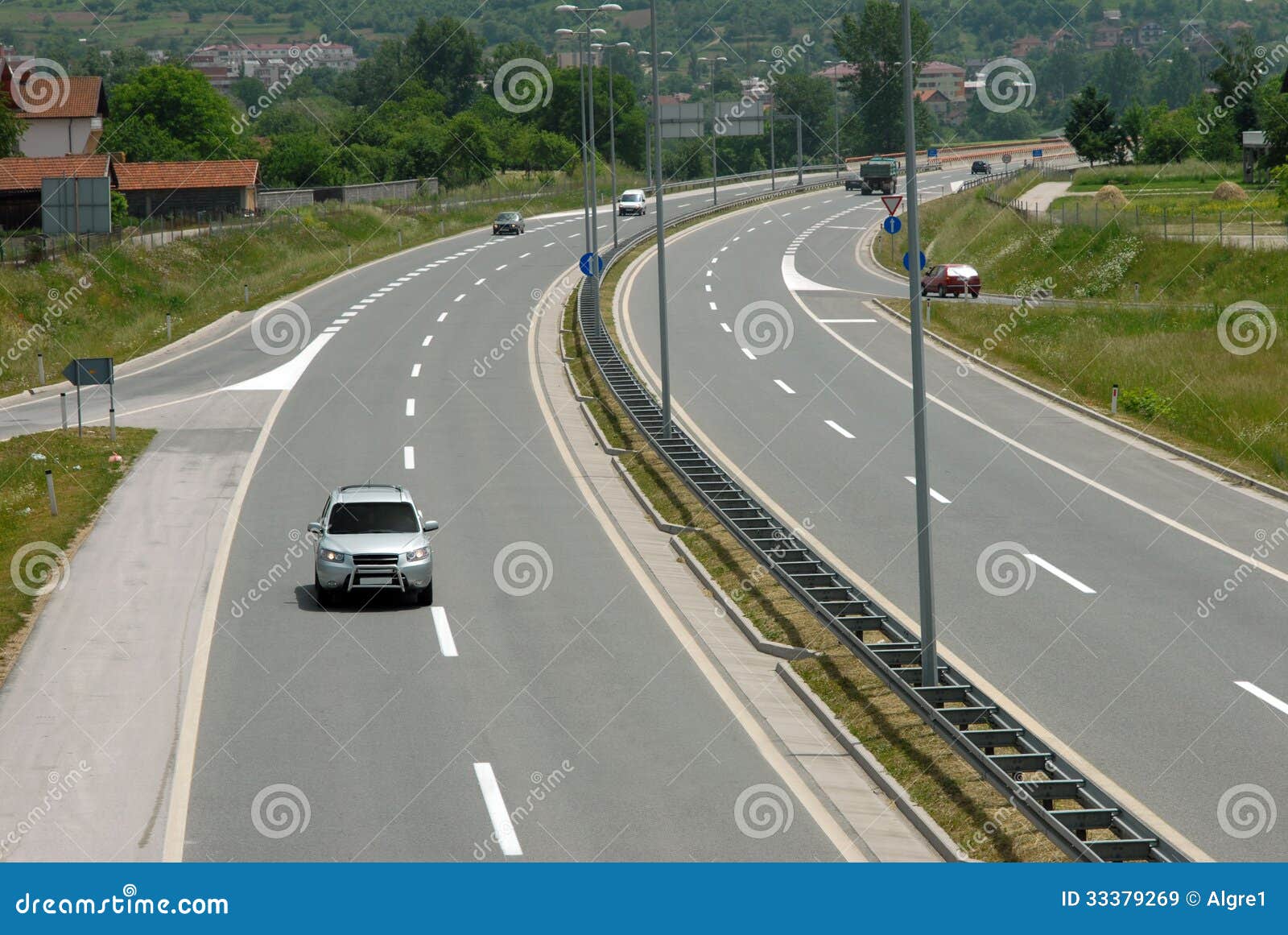 Motorway stock image. Image of transport, bend, motorway - 33379269