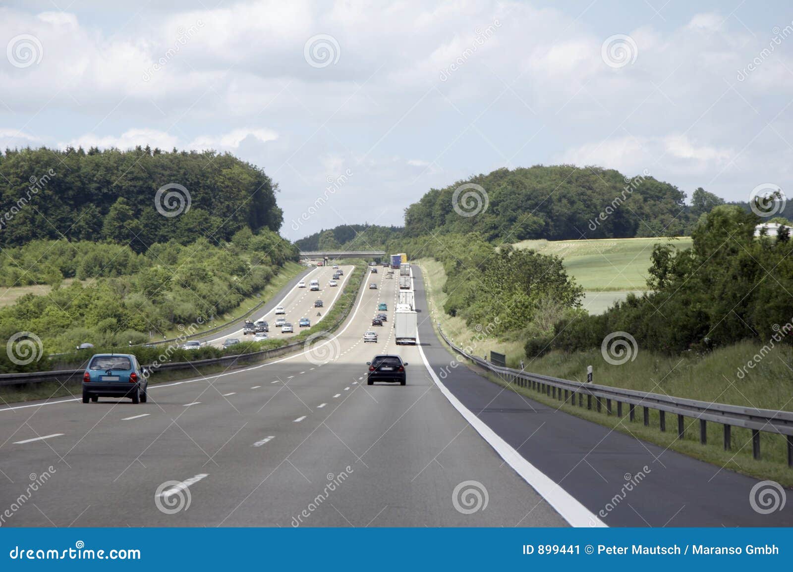 Motorway in germany stock image. Image of site, trunk, landscape - 899441