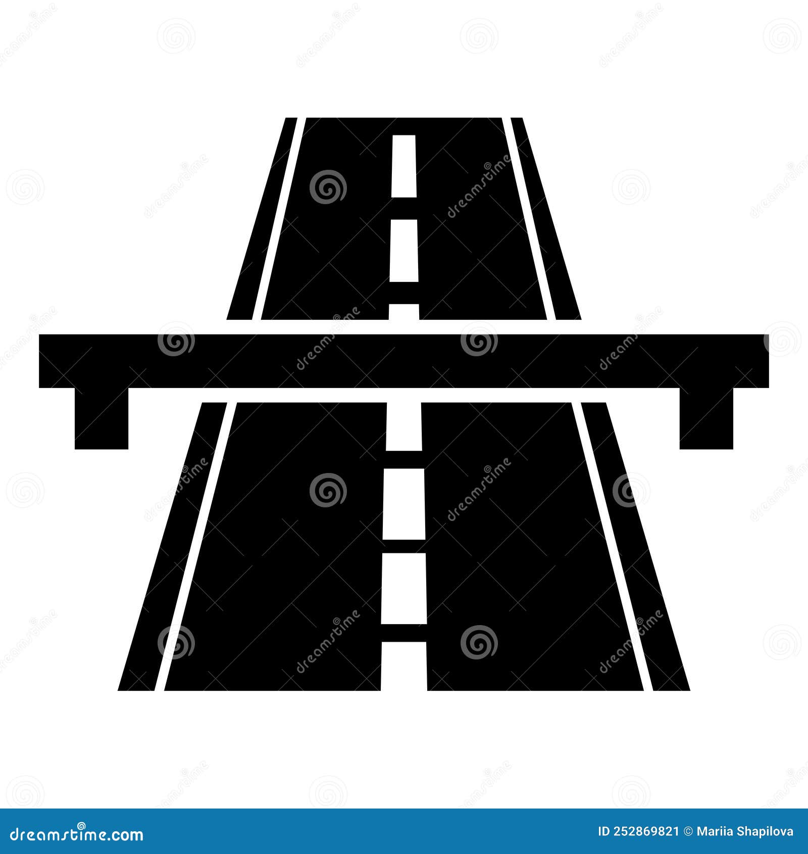 Motorway Icon. Road Symbol. Vector Illustration Stock Vector ...