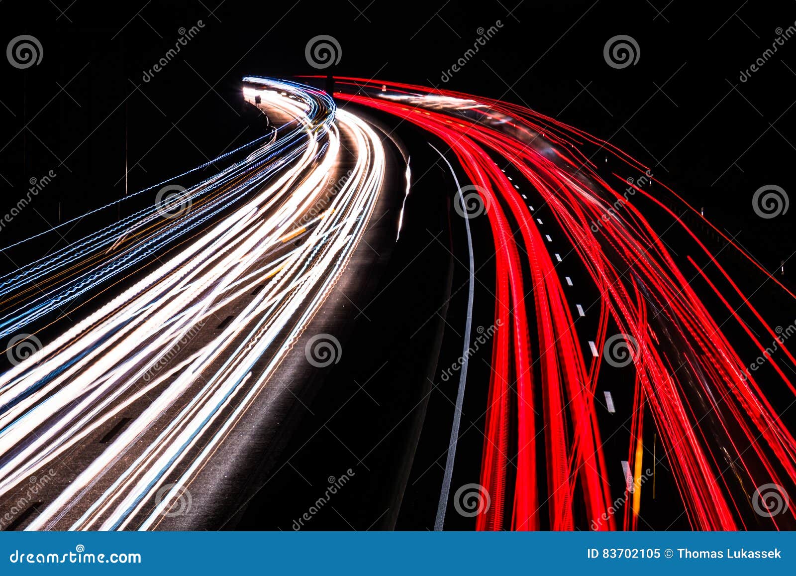Motorway Long Time Exposure Stock Image - Image of blur, night: 83702105