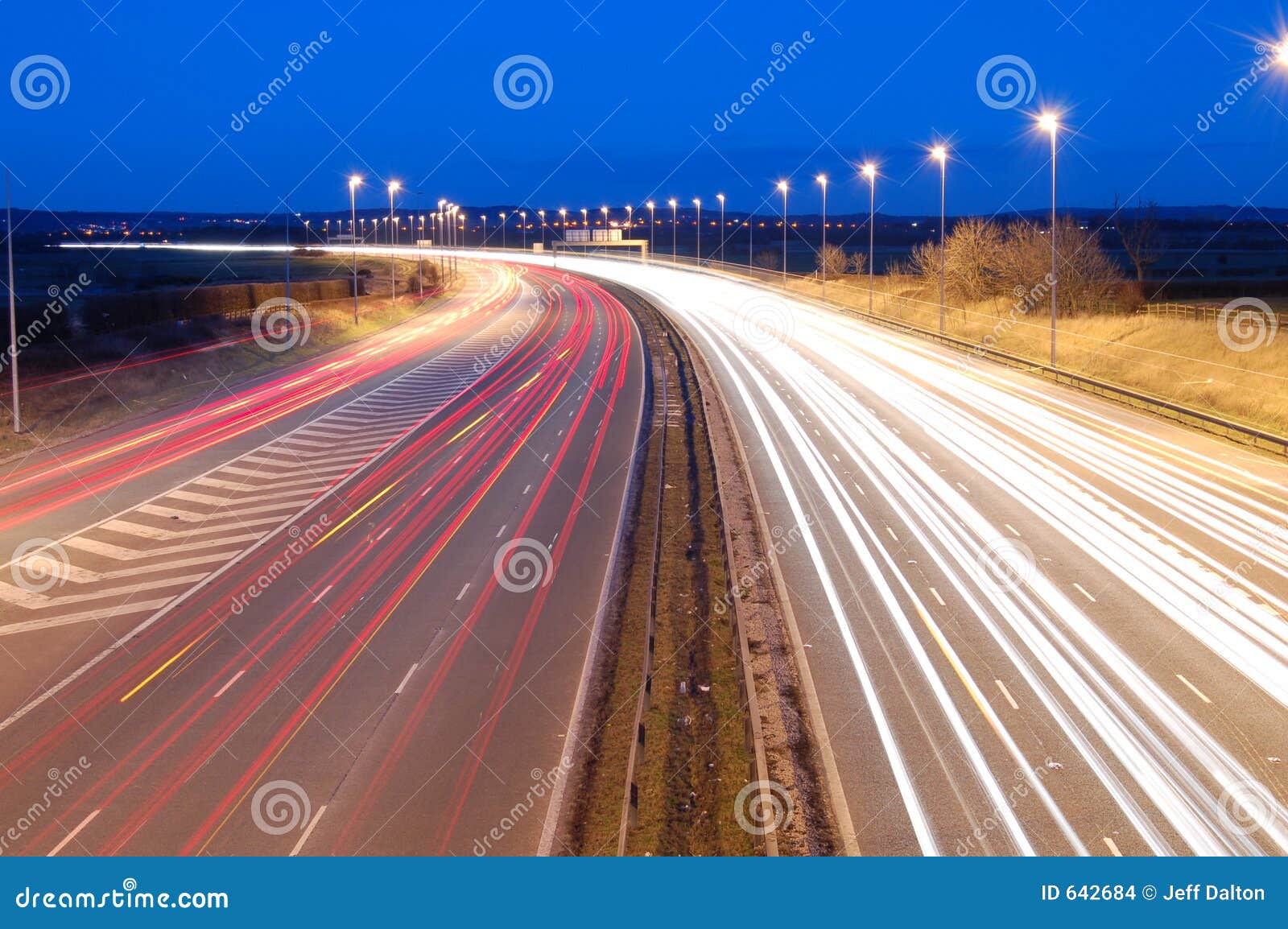 Motorway at Night stock photo. Image of concept, connection - 642684