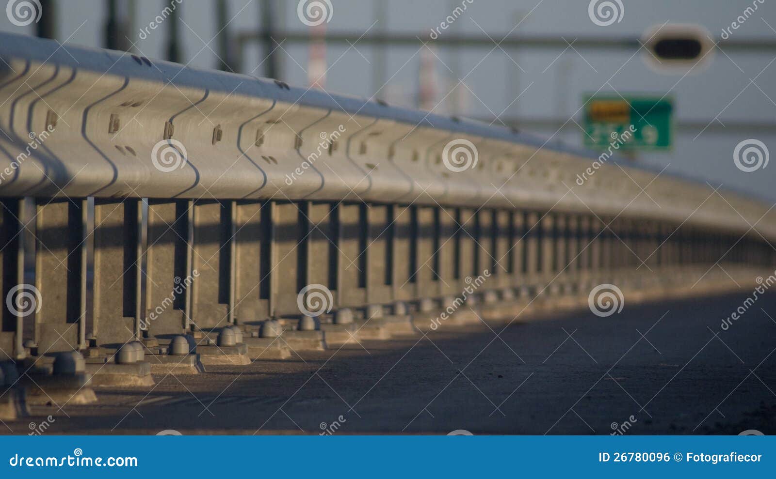 A motorway safety rail stock photo. Image of guard, drive - 26780096
