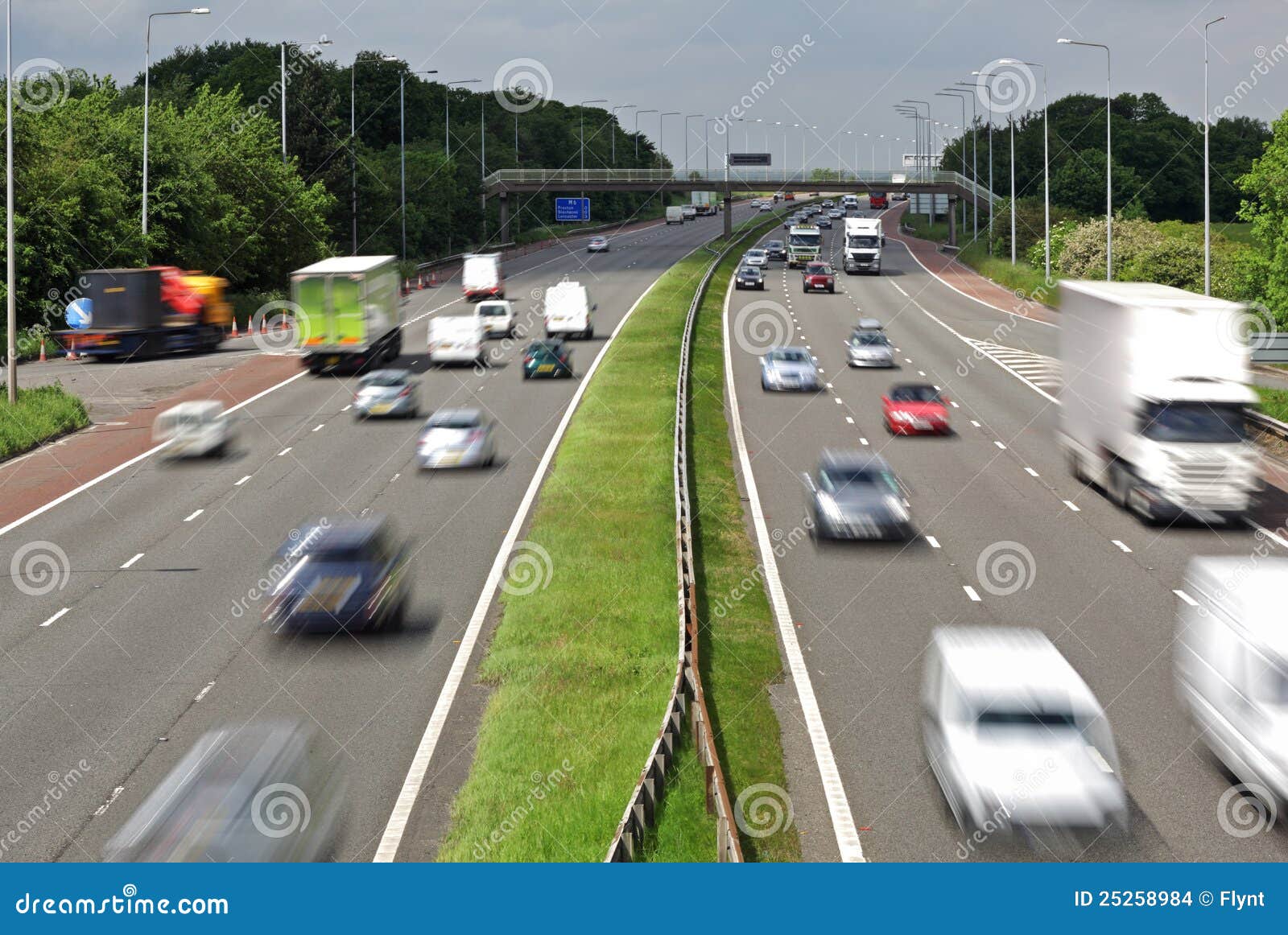 Motorway traffic stock photo. Image of crowded, busy - 25258984