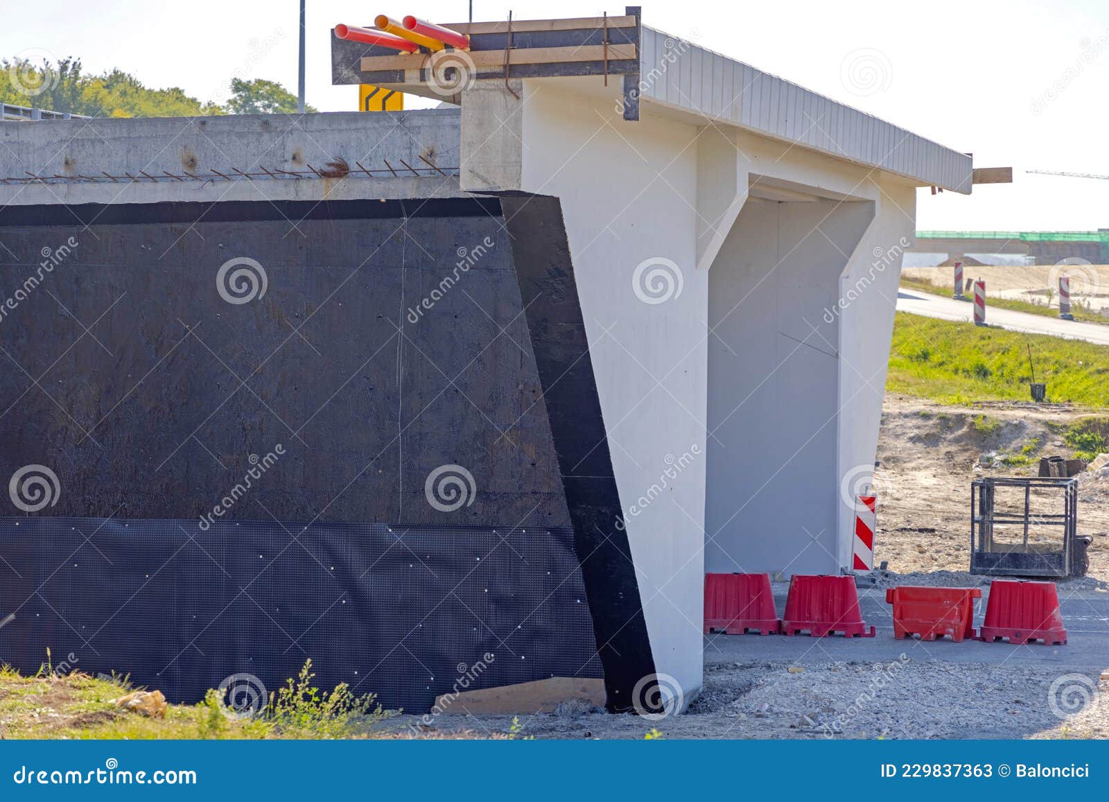 Underpass Bridge Construction Stock Image - Image of transportation ...
