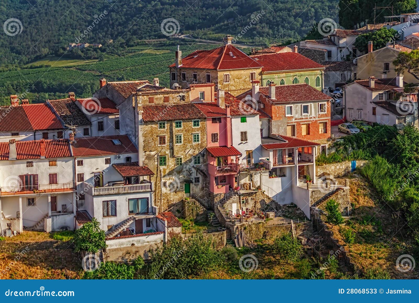 Motovun - Croatia stock image. Image of forest, fortification - 28068533