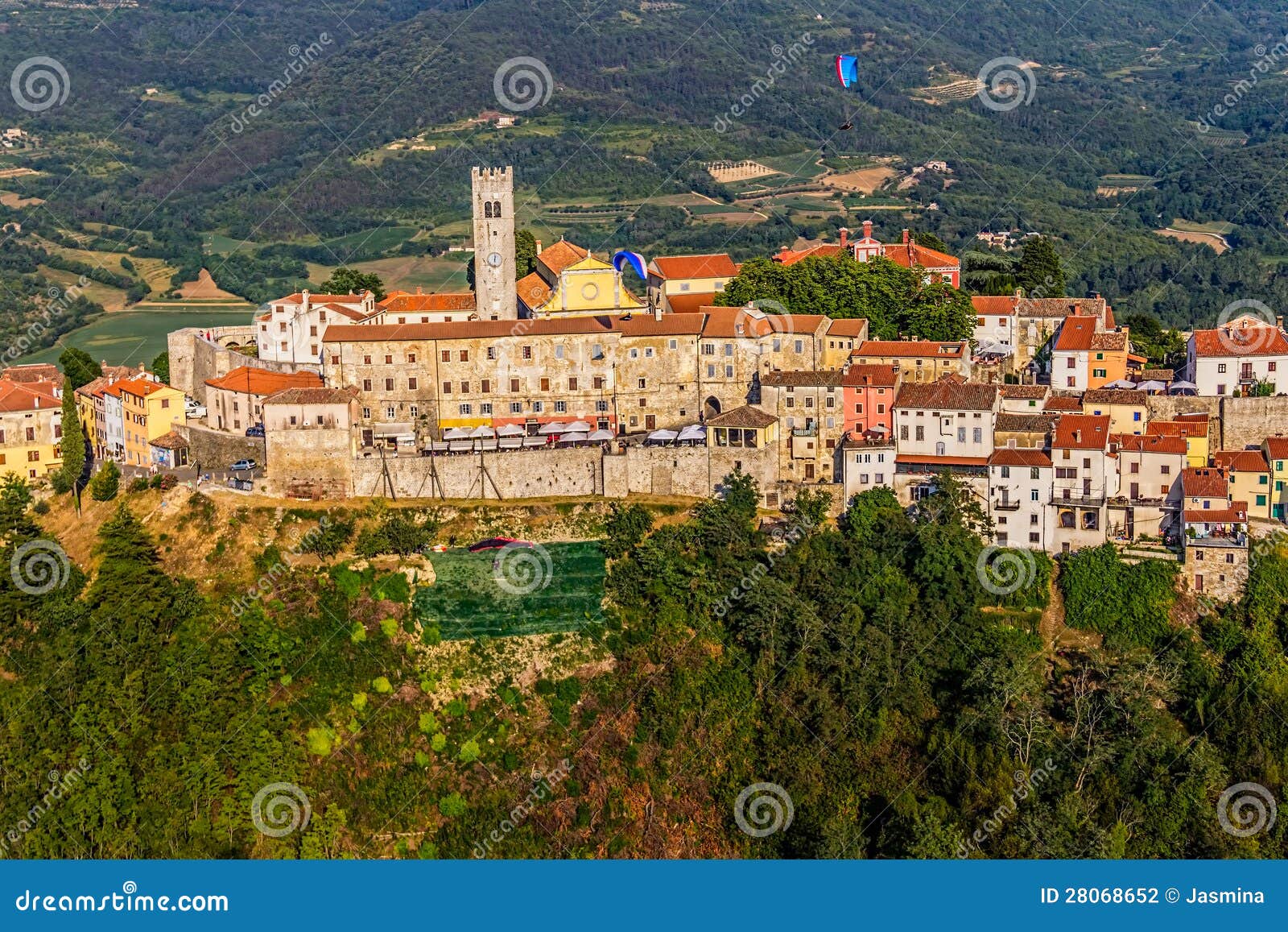 Motovun - Croatia stock photo. Image of houses, attraction - 28068652
