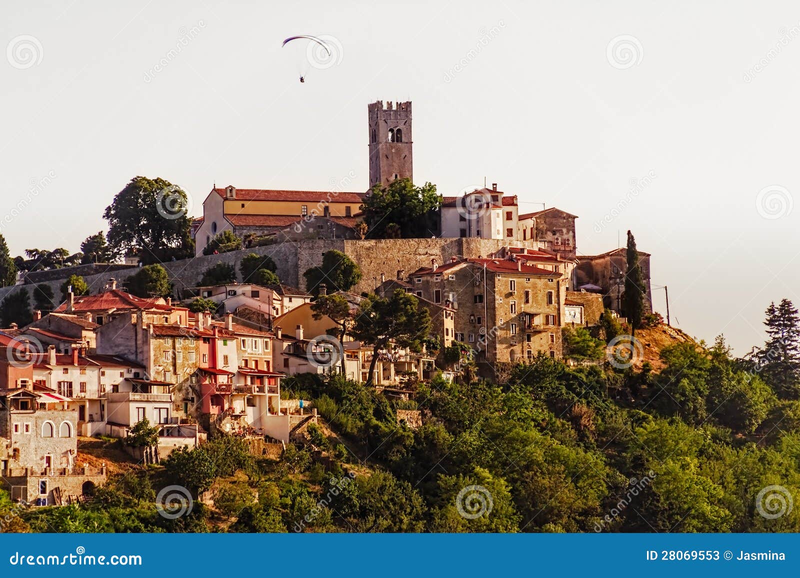 Motovun - Croatia stock image. Image of facade, hill - 28069553