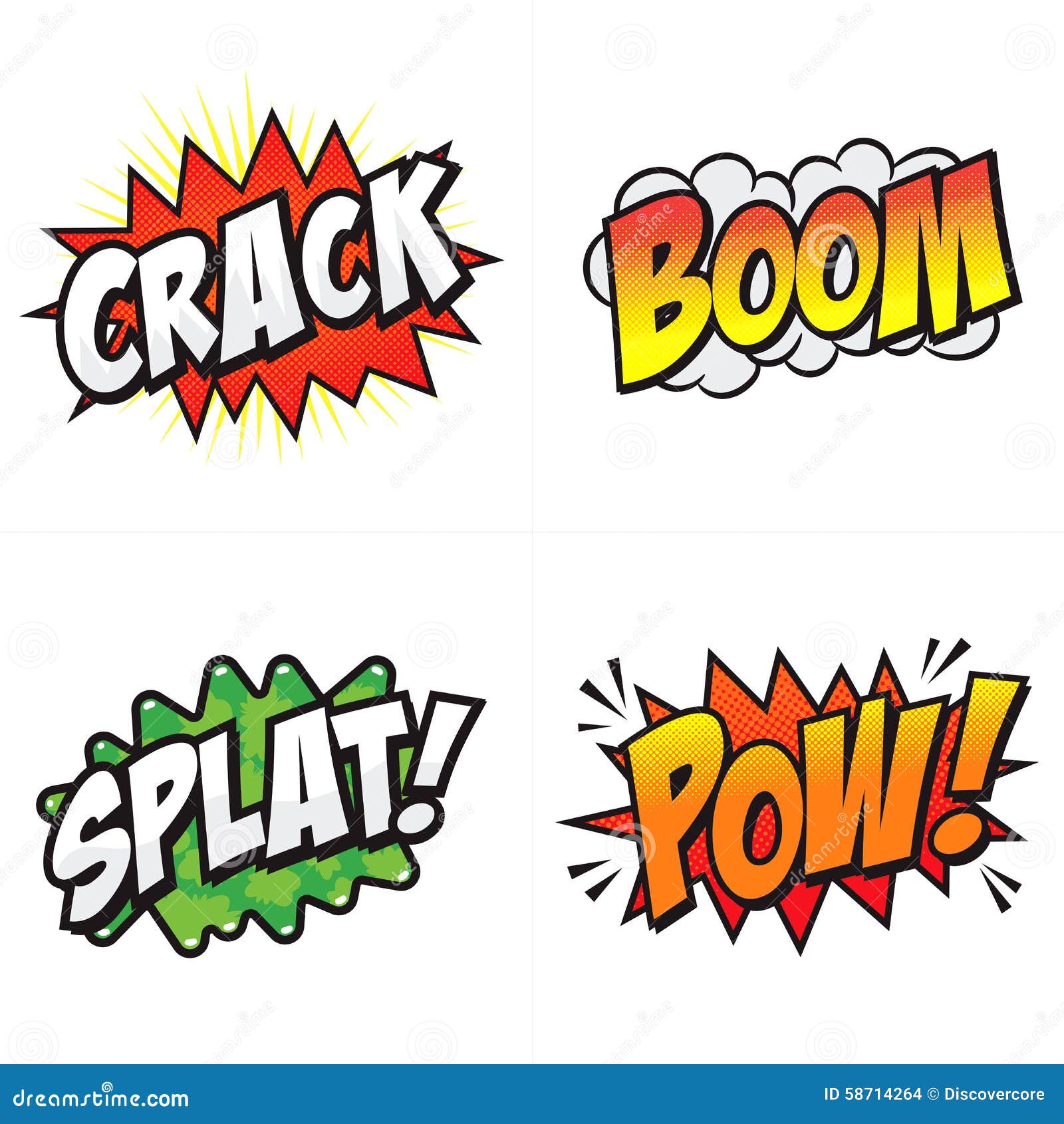 Mots comiques d'action ! illustration de vecteur. Illustration du ...