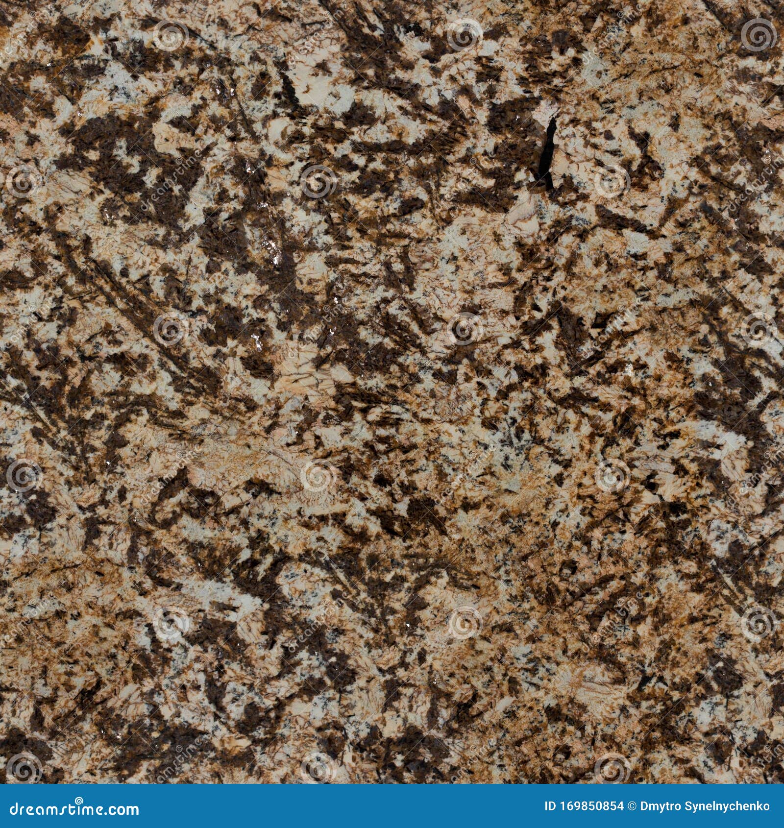 Mottled Brown Granite Texture with Pattern. Seamless Square Background ...