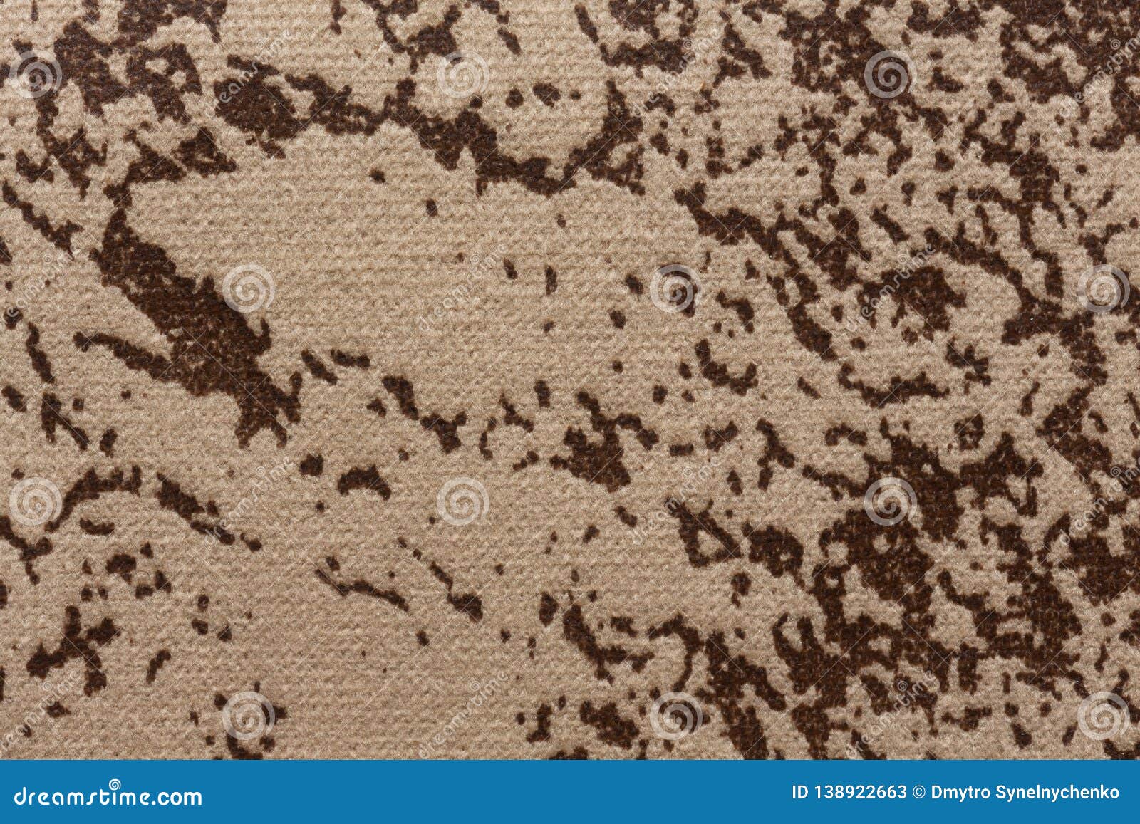 Mottled Fabric Texture with Light Brown Surface. Stock Image - Image of ...
