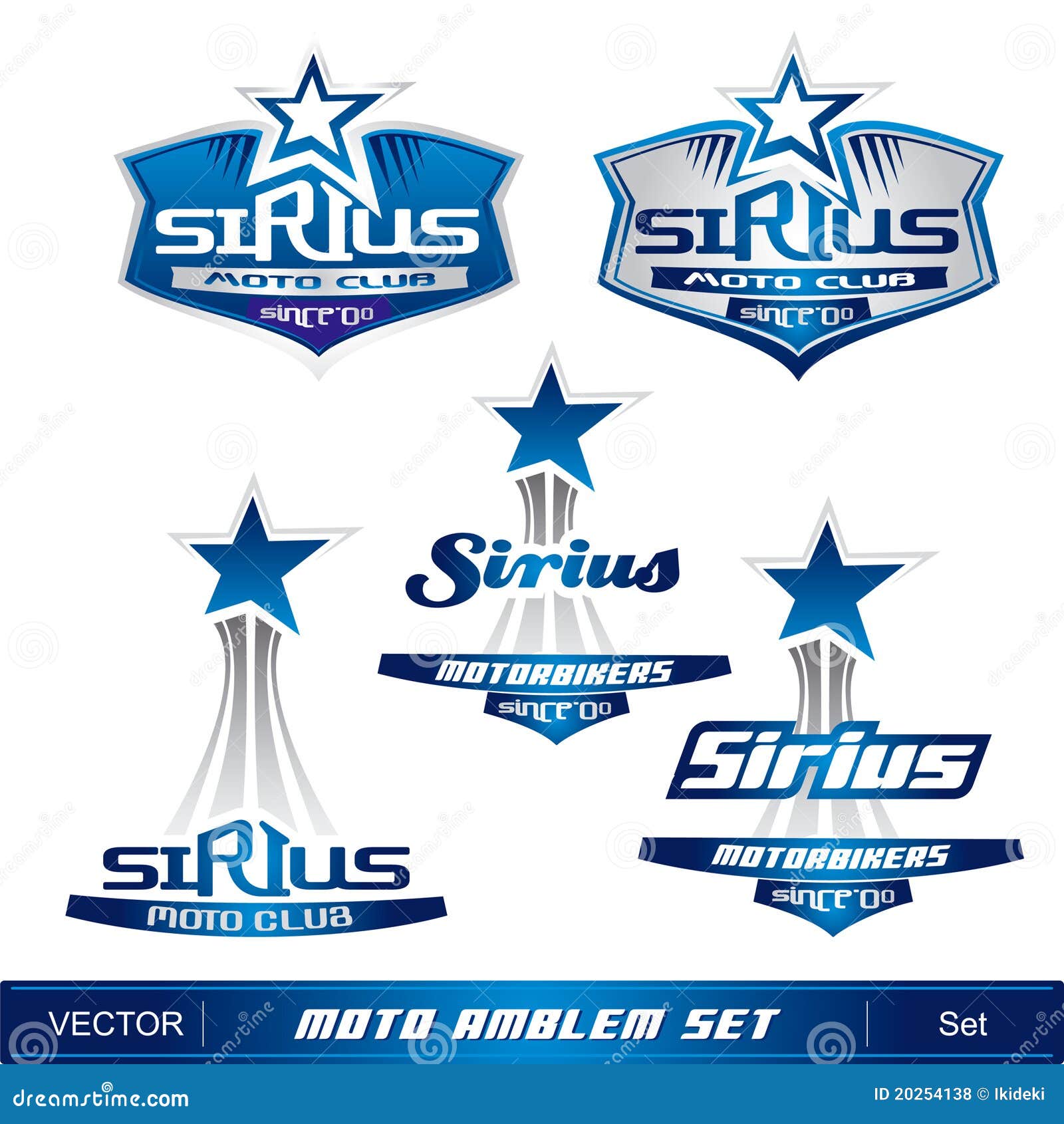 Motto Emblem Set Vector Illustration | CartoonDealer.com #20254138