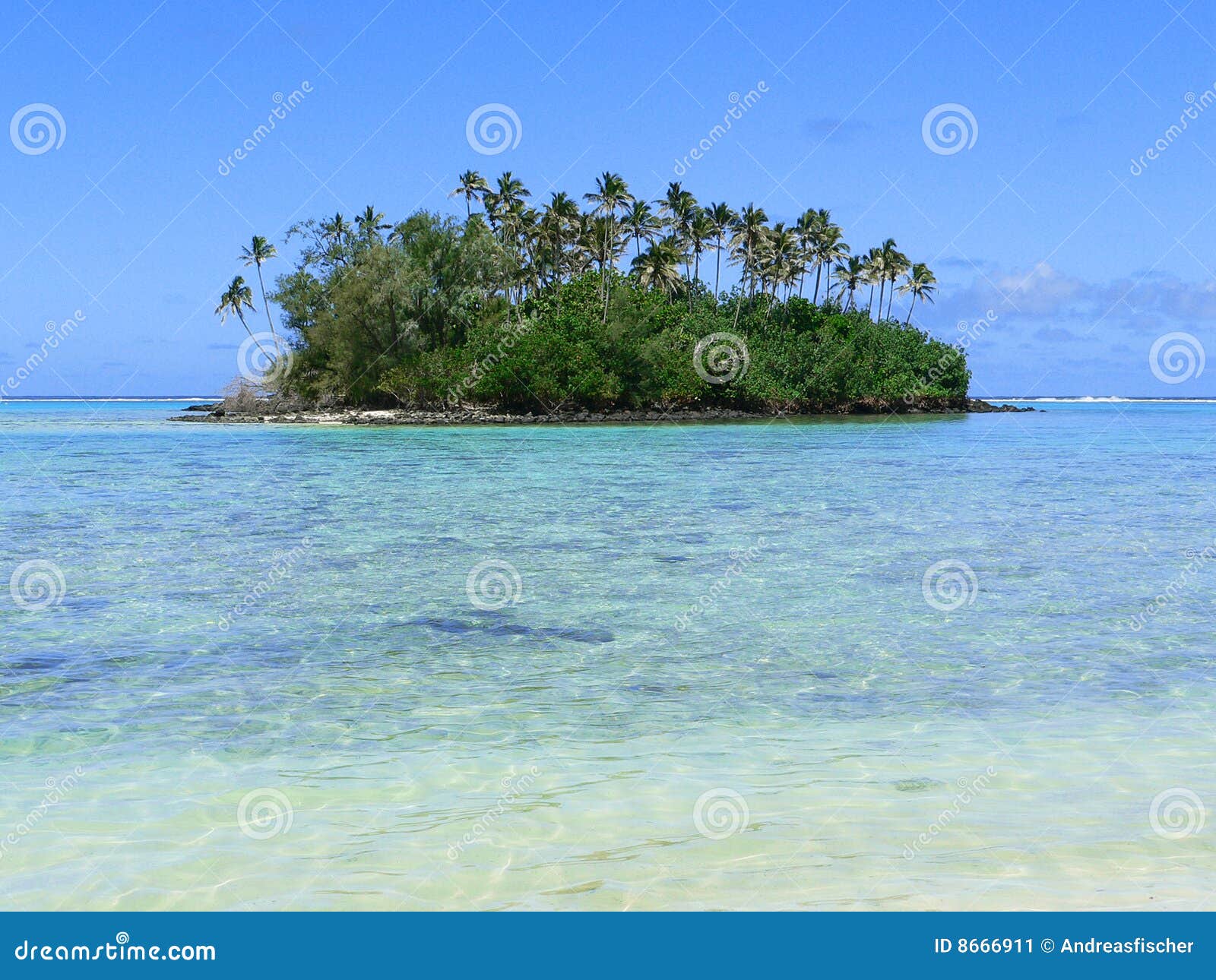 Motu One tropical island stock image. Image of nature - 8666911