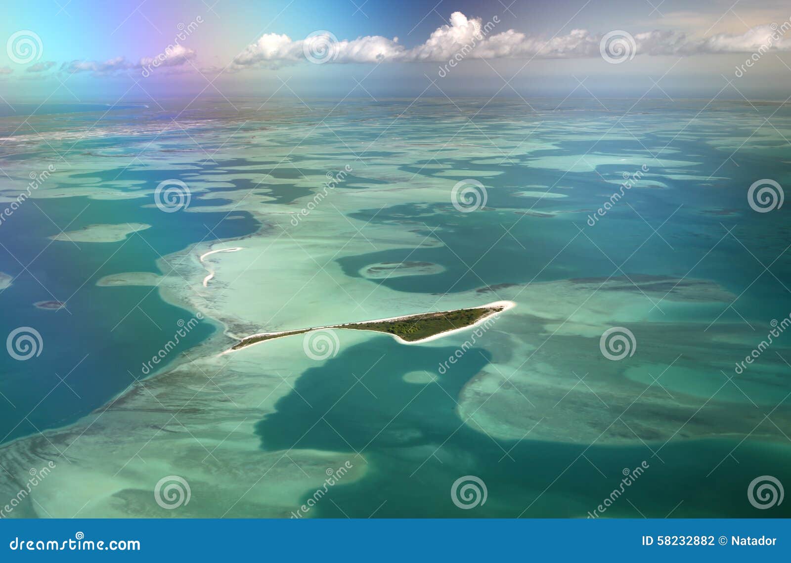 Motu Tabu Islet, Kiribati stock photo. Image of republic - 58232882