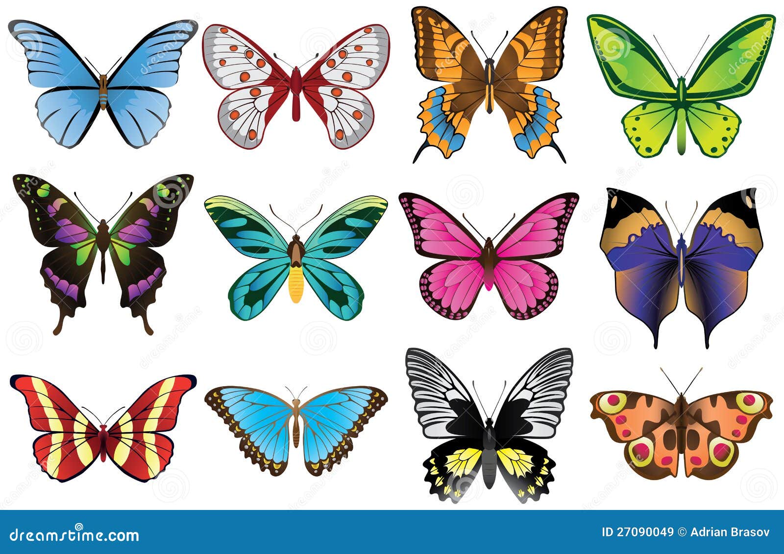 Motyle Ustawiający Obrazy Royalty Free - Obraz: 27090049