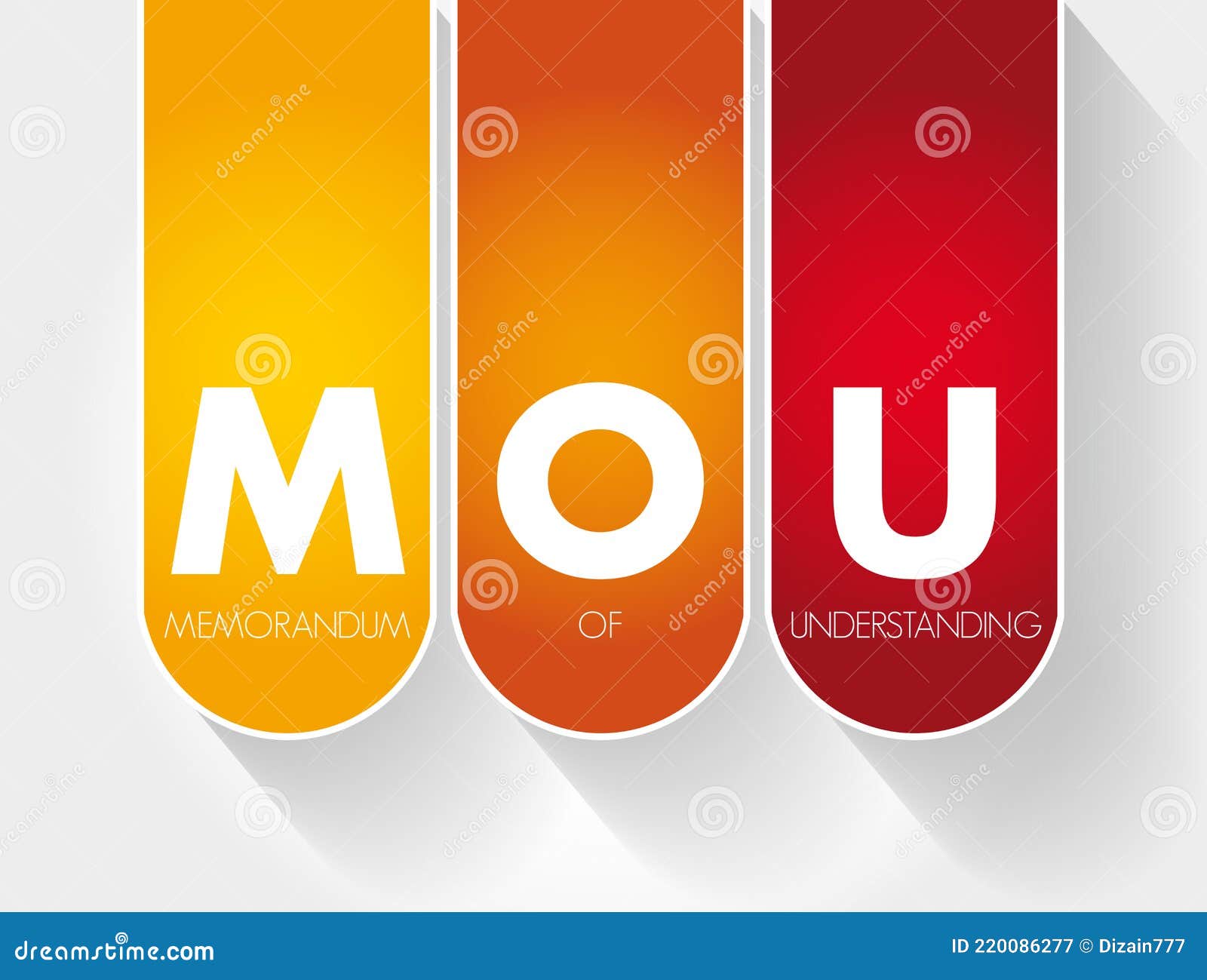 MOU - Memorandum of Understanding Acronym, Business Concept Background ...