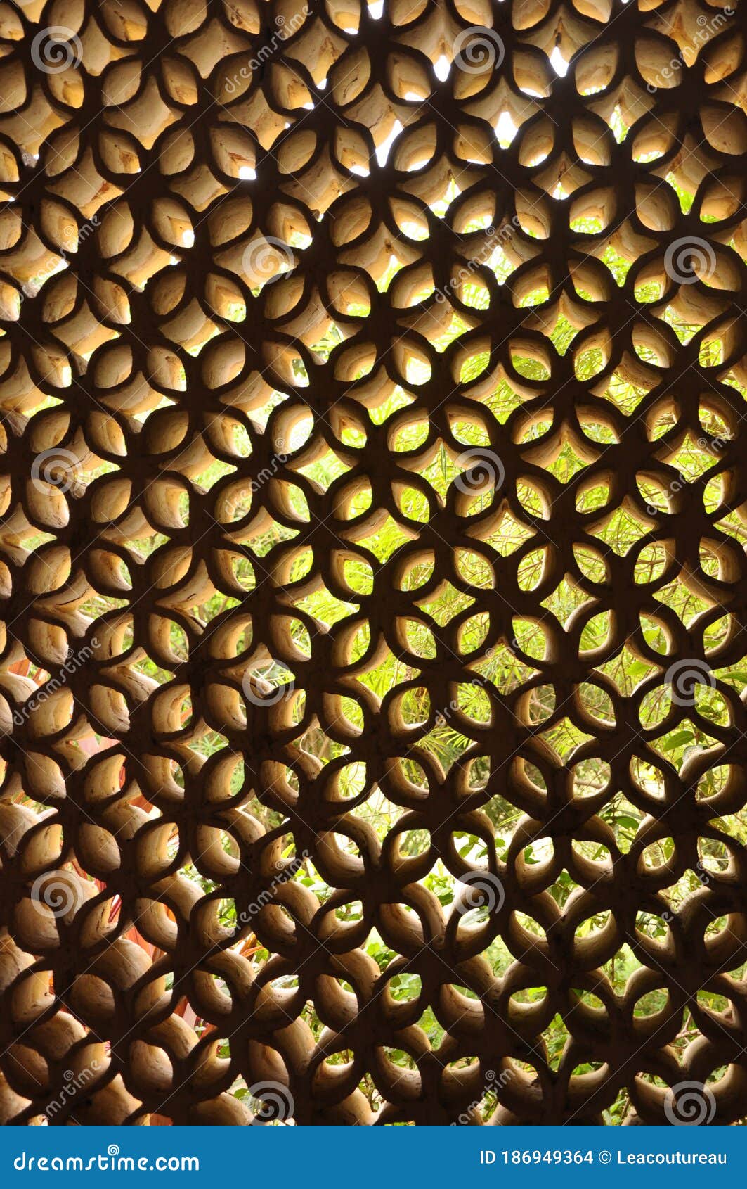 Moucharabieh with Trees in the Background Stock Photo - Image of little ...