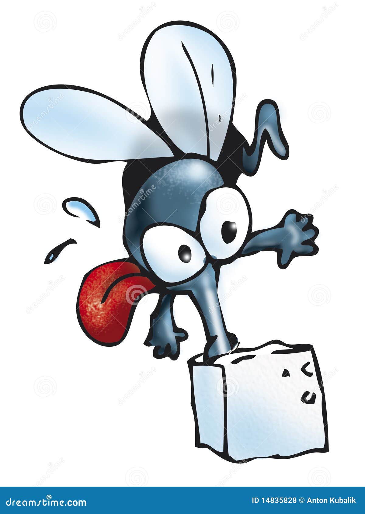 Mouche illustration stock. Illustration du drôle, rafale - 14835828