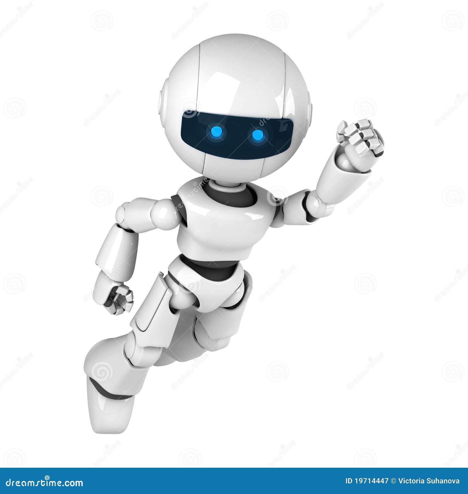 Mouche blanche de robot illustration stock. Illustration du internet ...