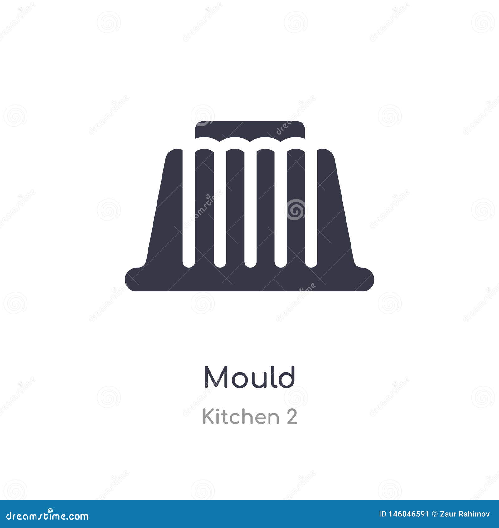 Mould Icon. Isolated Mould Icon Vector Illustration from Kitchen 2 ...