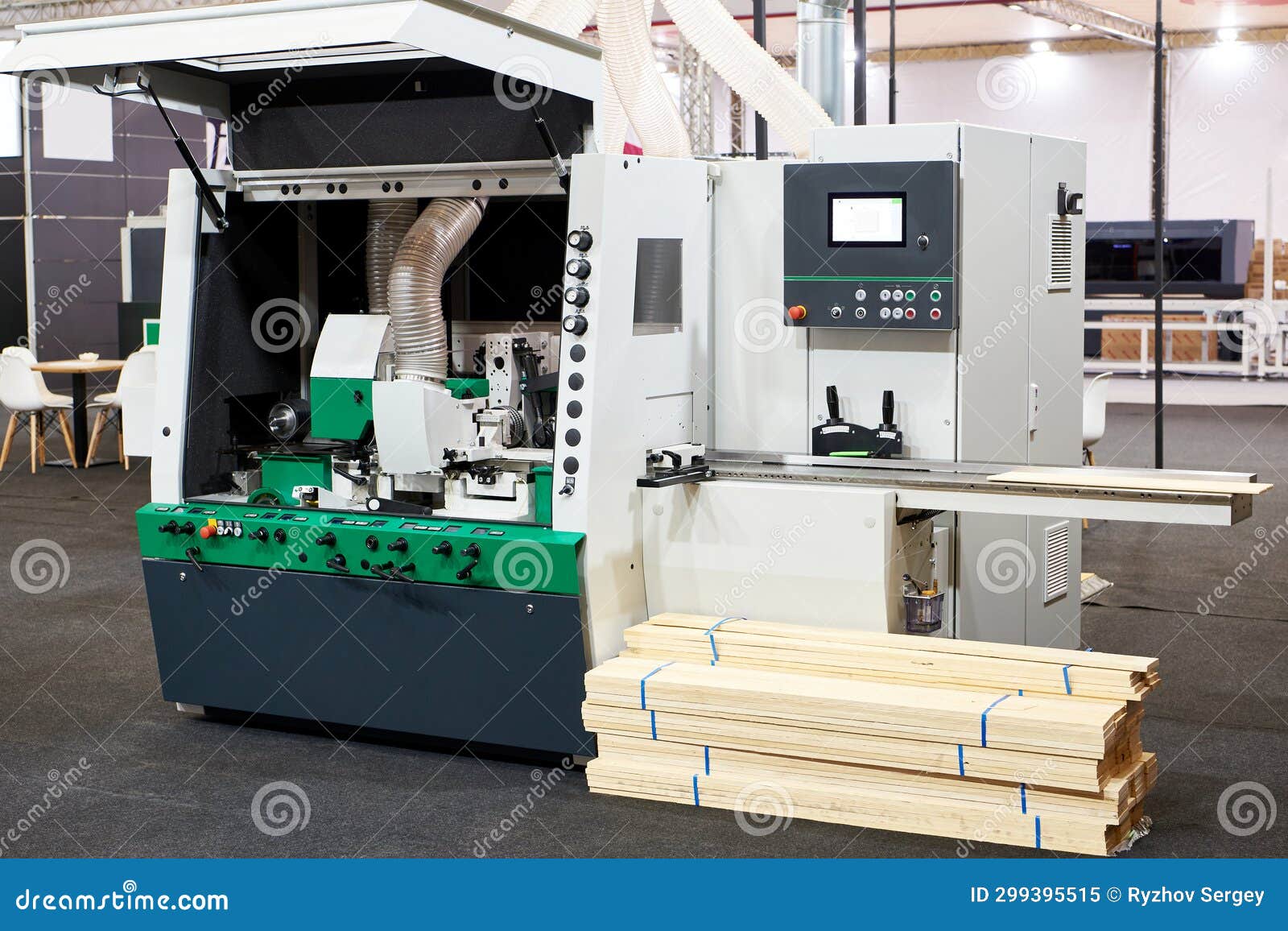 Moulding and Planing Wooden Machine Stock Image - Image of woodworking ...