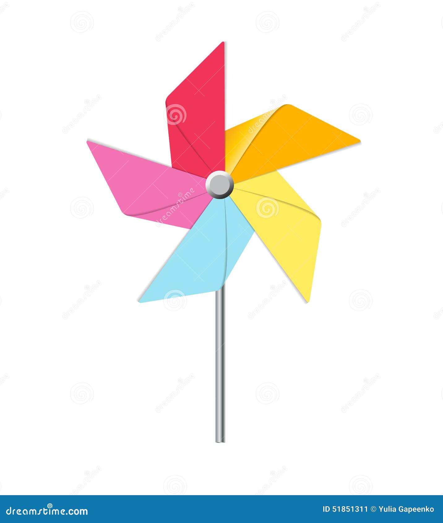 Moulin à Vent Toy Vector Illustration Illustration de Vecteur ...