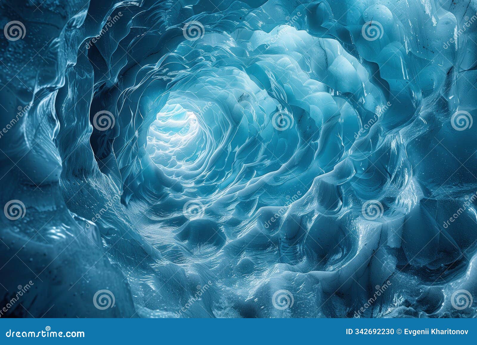 Moulin or Glacier Mill Formed Where a Surface Meltstream Exploits a ...