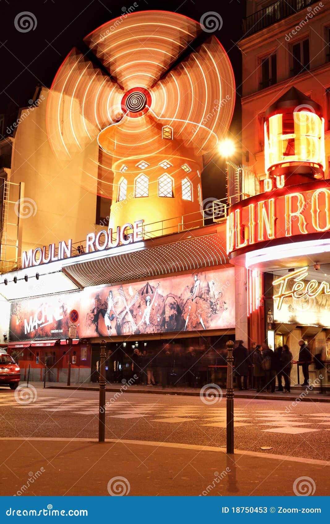 Moulin Rouge editorial stock photo. Image of french, club - 18750453