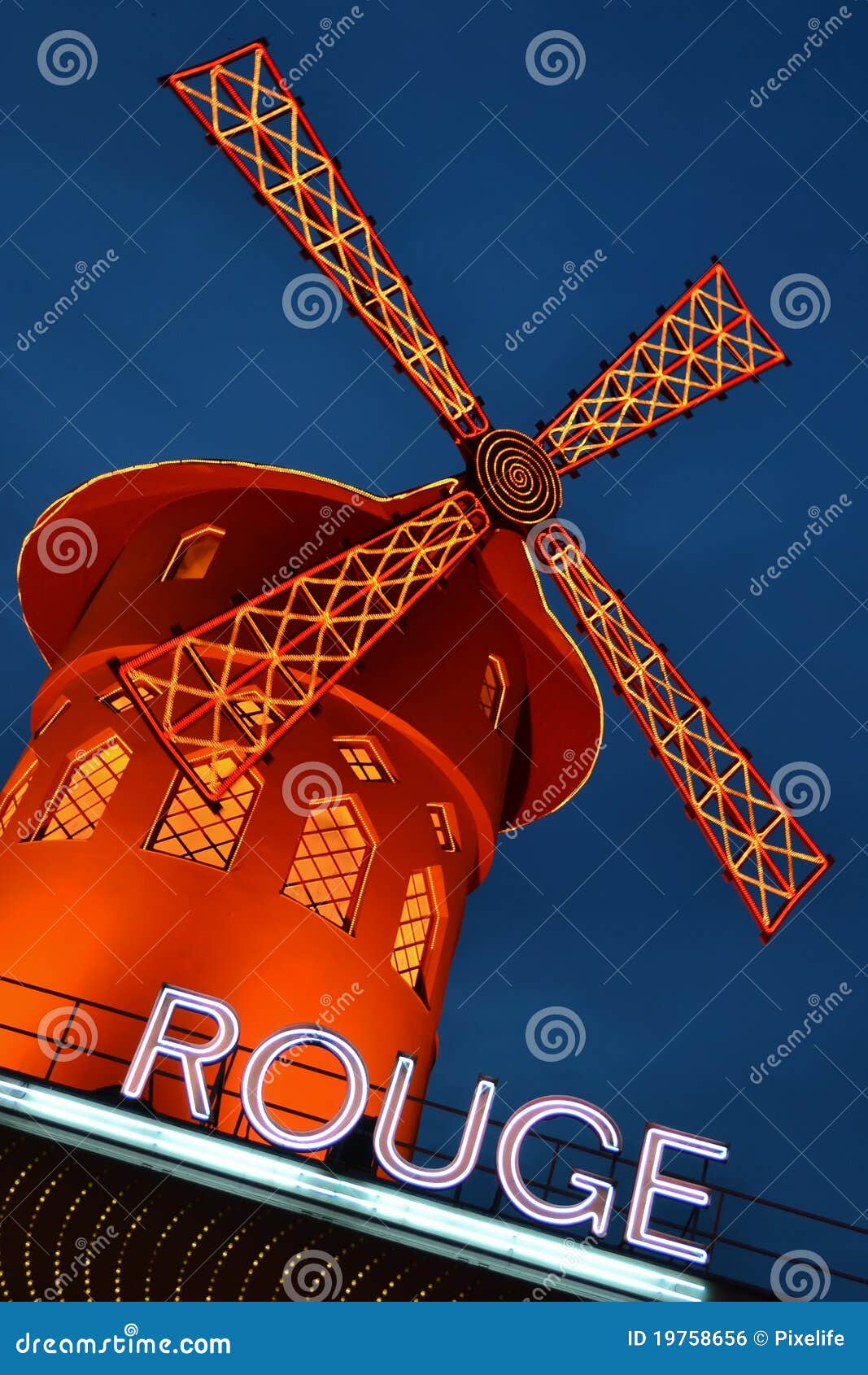 Moulin Rouge Girl On Gold Background Royalty-Free Stock Photography ...