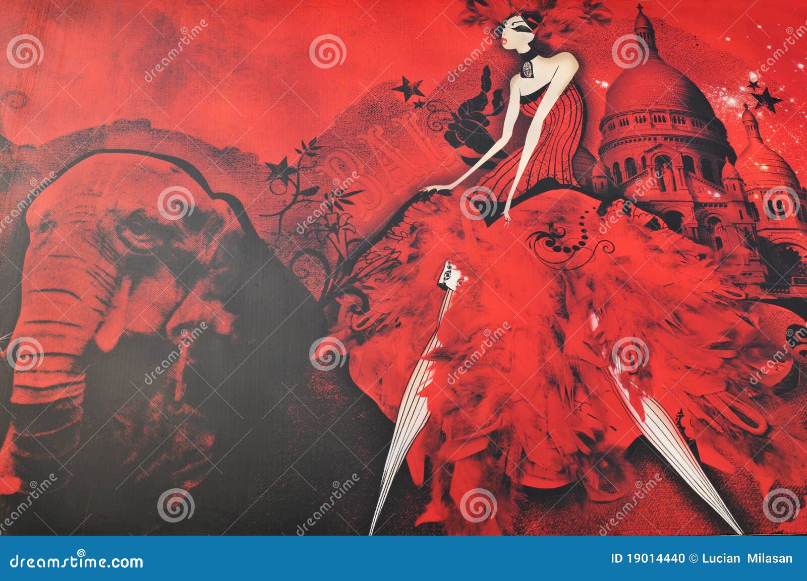 Moulin Rouge Symbol Sign Stock Photography | CartoonDealer.com #110823548