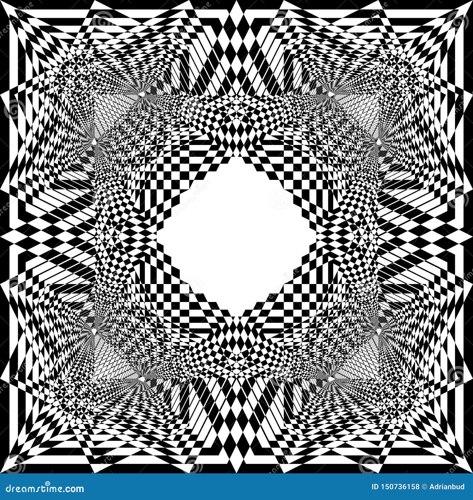 Triangle Inspired Texture Background, Continuous Cartoon Vector ...