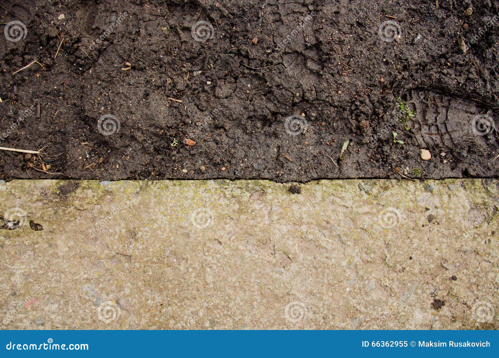 Mound Construction. Soil Background. Park Ground Texture With Rocks ...