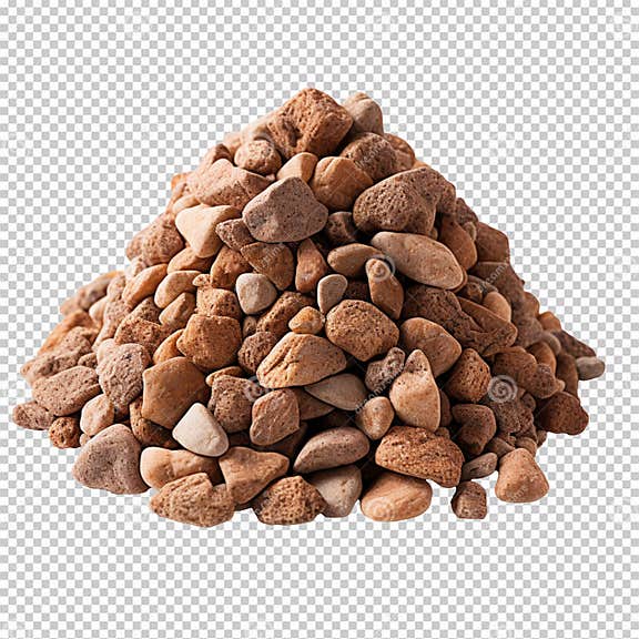 A Mound of Gravel Isolated on Transparent Background Stock Image ...